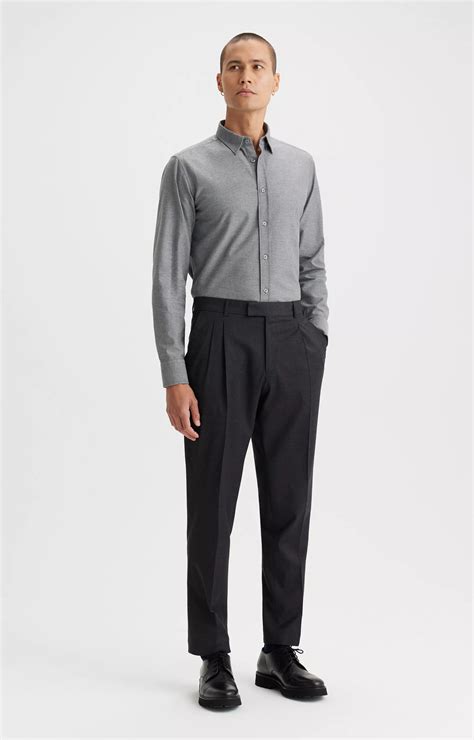 MIX MATCH Wełniane spodnie regular fit Vistula