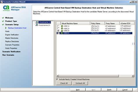 Create A Ca Arcserve Replication And High Availability Scenario For