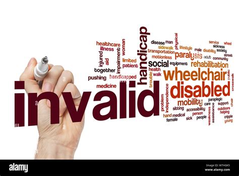 Invalid Word Cloud Stock Photo Alamy