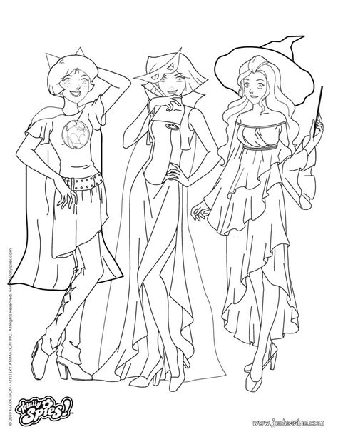 Coloriage De Totally Spies A Colorier Gratuit