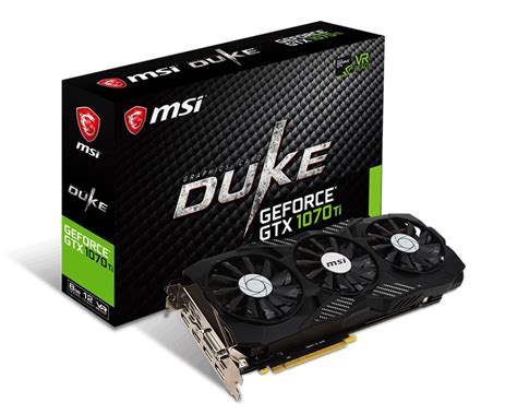 کارت گرافیک 8 گیگ Msi Gtx 1070 Ti Duke 8gb Gddr5 استوک