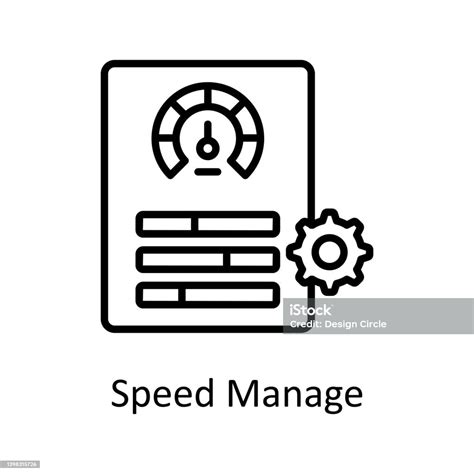 속도 관리 벡터 개요 아이콘 디자인 그림 흰색 배경 Eps 10 파일의 데이터 분석 기호 건강관리와 의술에 대한 스톡 벡터 아트 및 기타 이미지 건강관리와 의술 기술