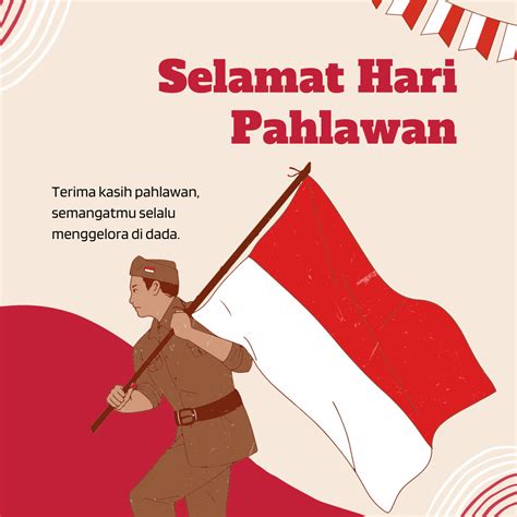 10 Contoh Gambar Poster Hari Pahlawan Nasional 2023 Simple Indozone