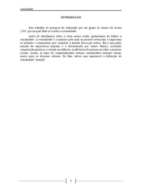 A Sexualidade Pdf Sexualidade Humana Sexualidade