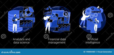 Big Data Abstract Concept Vector Illustrations Stock Vector Illustration Of Datadriven Flat