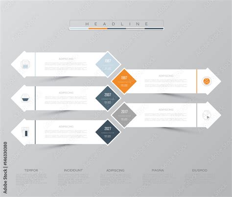 Timeline Infographic Data Visualization Vector Illustration Stock Vector Adobe Stock