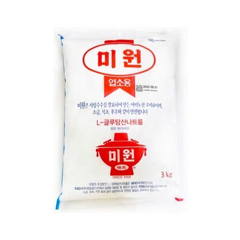 대상 미원 3kg 참소당푸드