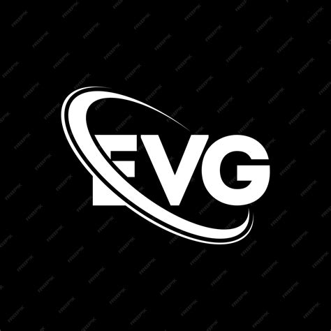 Premium Vector Evg 標誌 Evg 字母 Evg 文字標誌設計 Evg 標誌以圓圈和大字母聯繫 Evg 標籤 Evg 技術業務和房地產品牌的排版