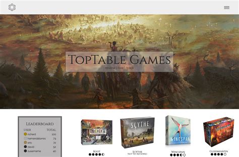 Github Boardgame Projectboardgame Project A React App Built With