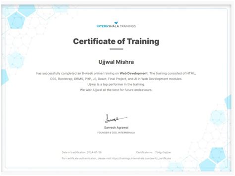 Ujjwal Mishra On Linkedin Internshala Internshalatrainings