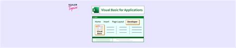 Vba In Excel Scaler Topics