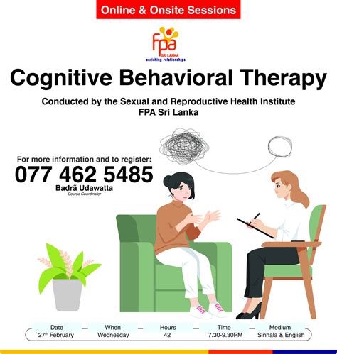 Fpa Sri Lanka Course In Cognitive Behaviour Therapy