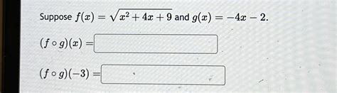 Solved Suppose f(x)=x2+4x+92 ﻿and | Chegg.com