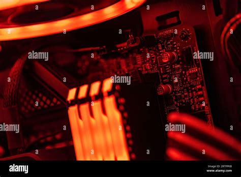 Detailed View Of Premium Components Inside A Top Tier Gaming Computer Showcasing Cutting Edge