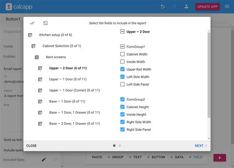 Calcapp — Feature Improvements To Reports