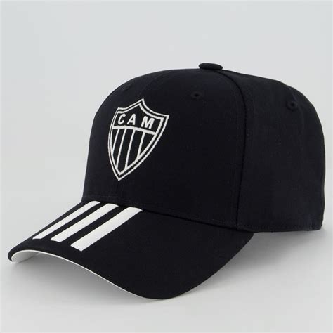 Boné Adidas Atlético Mineiro Team Preto FutFanatics