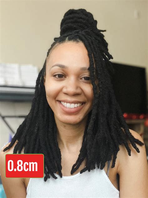 10 Inch Loc Extensions Human Hair Small Pencil Locs