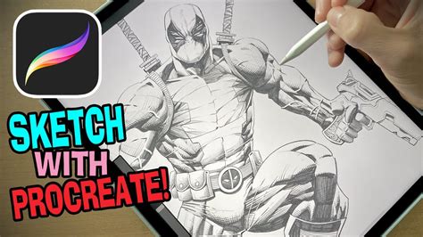 Procreate 2024 How To Pencilsketch On The Ipad Youtube