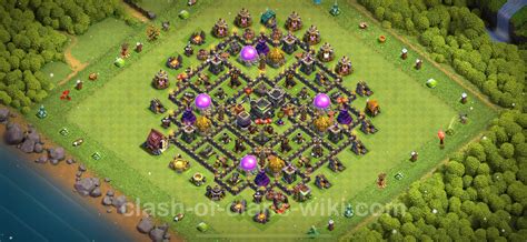 Farming Base Th9 With Link Anti 2 Stars Anti Everything Clash Of