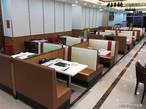 港式茶餐厅家具人造石餐桌搭配卡座沙发组合效果 搜狐大视野 搜狐新闻
