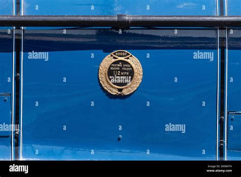 Sir Nigel Gresley Lner A4 Number 60007 Steam Train Laurel Showing The