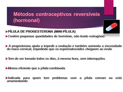 Comunidade Maria Penedo Slides sobre métodos contraceptivos 7ª série