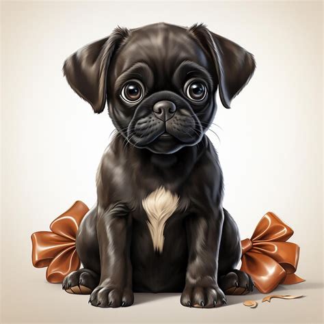 Premium Photo Cute Pug With Adorable Accessories