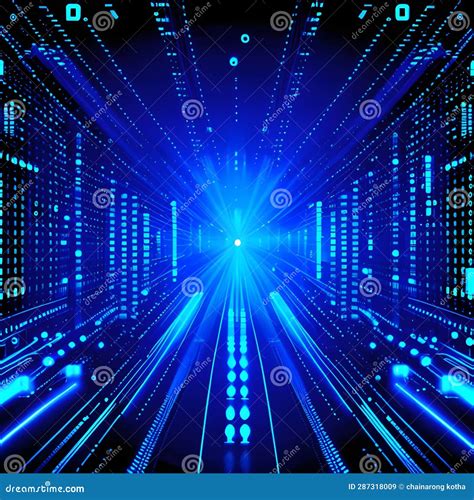 Binary Symphony Digital Abstract Technology In Binary Code Stock