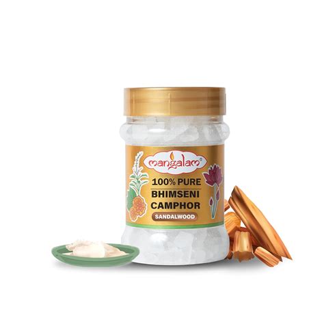 Mangalam Bhimseni Sandalwood Camphor 100g Jar Pack Of 1 100 Pure