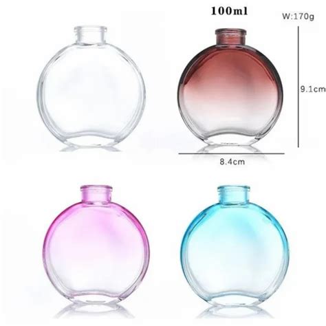 Resin Flat Reed Diffuser Glass Decoration Aroma Diffuser Bottle
