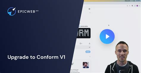 upgrade to conform v1 epic web dev