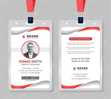 Premium Vector Modern And Clean Office Id Card Template And Corporate