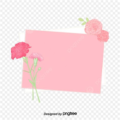 카네이션 일러스트 카드 원소 어버이날 편지지 어머니 클립 아트 편지지 카드 Png 일러스트 및 Psd 이미지 무료 다운로드
