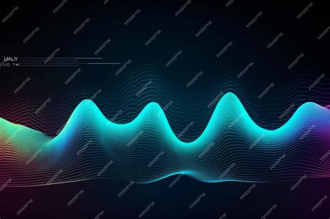 Premium Photo Data Visualization Dynamic Wave Pattern Vector