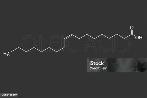 올레산 분자 골격 화학식 0명에 대한 스톡 벡터 아트 및 기타 이미지 0명 3차원 형태 Drug Istock