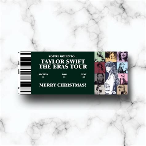 Taylor Swift Ticket Template