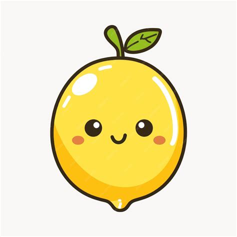 Premium Vector Cute Kawaii Lemon Cartoon