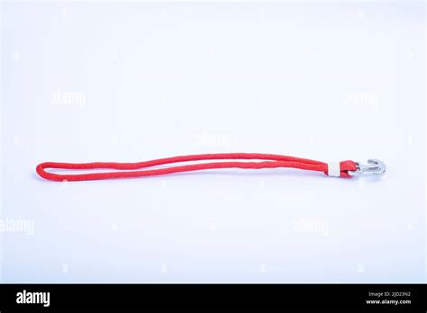 Red Thread String As An Amulet For Wrist Isolated On White Red