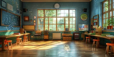 Premium Photo Math Classroom With Interactive Learning Stations And Manipulatives