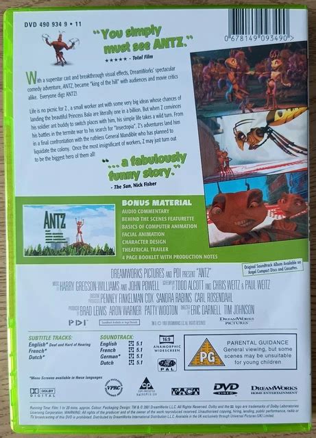 Antz 1998 Dvd £213 Picclick Uk
