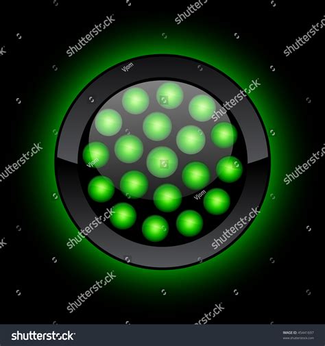 Green Led Button Vector Illustration 45441697 Shutterstock