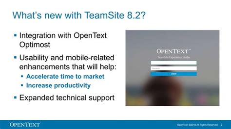 Introducing OpenText TeamSite 8 2 PPT