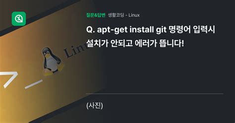 Apt Get Install Git 명령어 입력시 설치가 안되고 인프런 커뮤니티 질문and답변