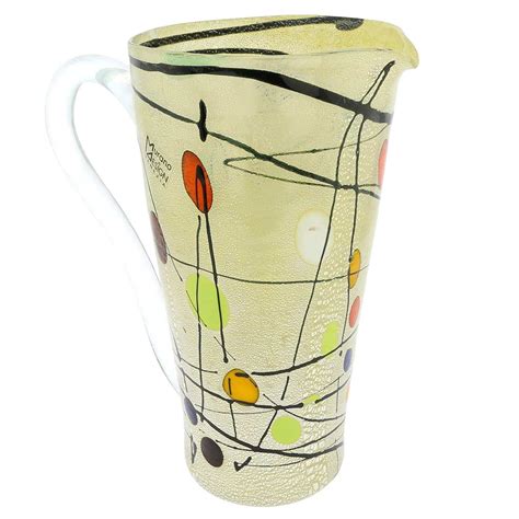 Murano Glass Decanters Murano Glass Picasso Drinking Set Pitcher