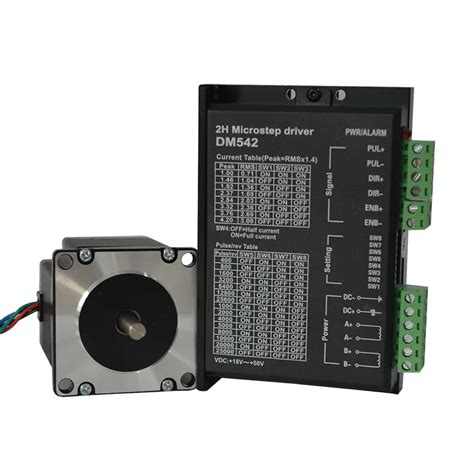 56mm 3a With Dm542 Driver And Nema 23 Stepper Motor Kit Cnc 425oz In 3a