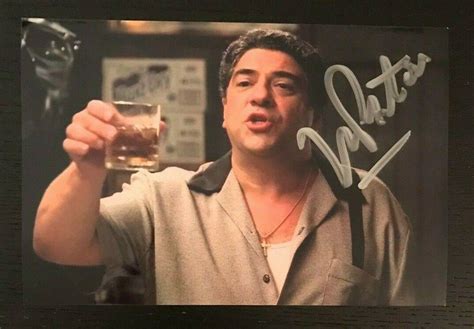 Vincent Pastore Actor The Sopranos Tv Show Autographed Signed 4x6