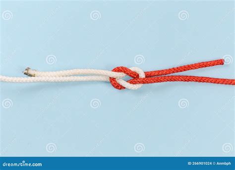 Rope Granny Knot On A Blue Background Stock Photo CartoonDealer