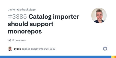 Catalog Importer Should Support Monorepos Issue Backstage