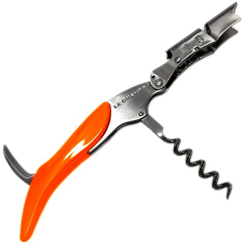 Saca Rolhas Garçom Aço Inox Wt 110 Laranja