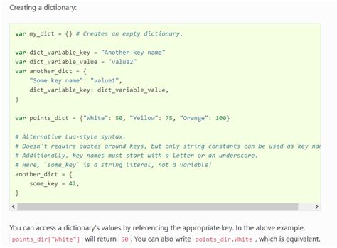 wrong variable name in dictionary page · issue 5269 · godotengine
